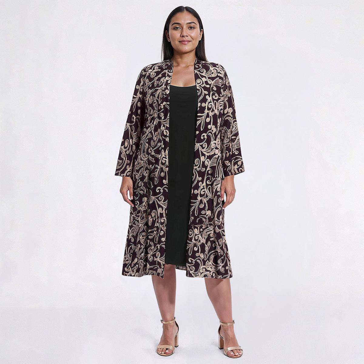 Click here for Plus Size Connected Apparel Long Sleeve ITY Jacket... prices